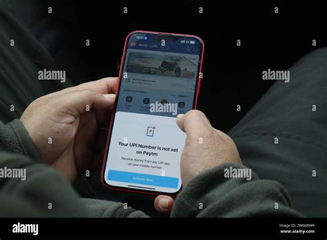 Non Exclusive February Srinagar India A Man Scans The QR Code For The Paytm Digital