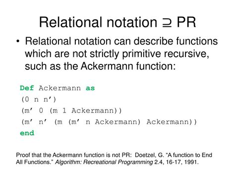Ppt Praline A Programming Language For Primitive Recursive Arithmetic Powerpoint Presentation