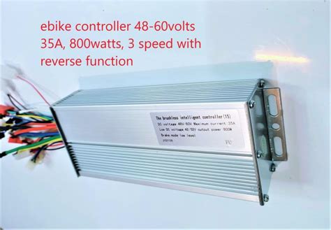 Ebike Brushless Dc Controller 48 60volts 35ampere 800watts 3speed Option With Reverse