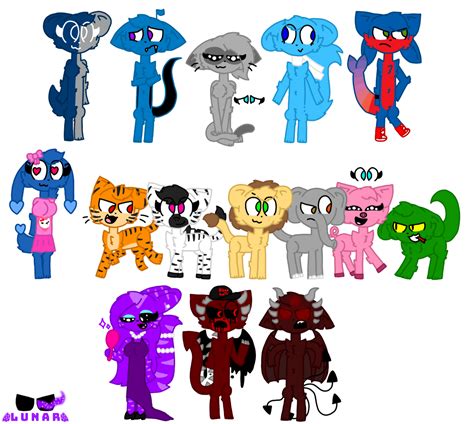 10 15 People In Mammal Au By Lunarthekitsune99 On Deviantart