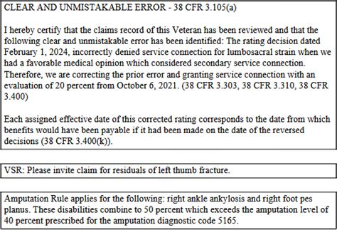 Understanding Your Va Rating Decision — Veterans Benefits Knowledge Base