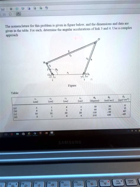 Solved The Nomenclature For This Problem Is Given In The Figure Below And The Dimensions And