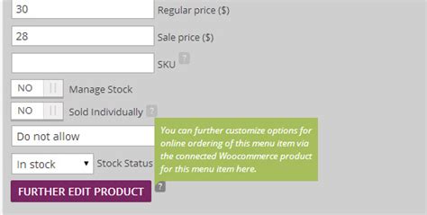 How To Create Variable Menu Item With Woocommerce FoodPress FoodPress