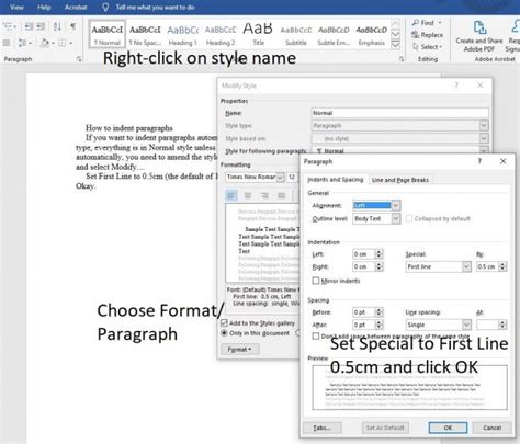 Indenting Via Styles Coinlea Services