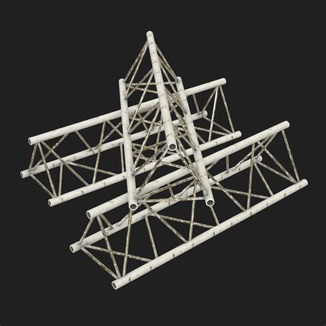 premium photo metal truss girder element