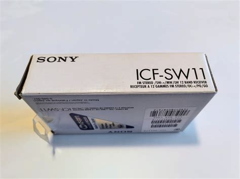 Sony Icf Sw11 Fmswmwlw World Band Stereo Receiver Radio Ebay