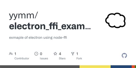 github yymm electron ffi example exmaple of electron using node ffi