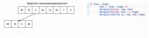 Sorting Algorithm Merge Sort ProDeveloperTutorial