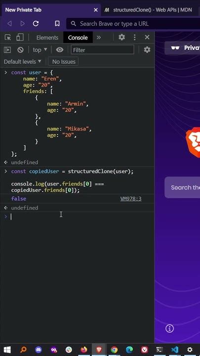 Check Out This Cool Method To Natively Deep Clone Objects In Javascript Youtube