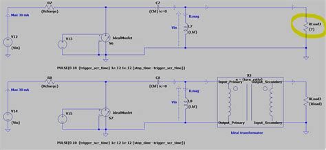Switch Mode Power Supply RLC Circuit And Equivalent Load Resistance Of A Transformer