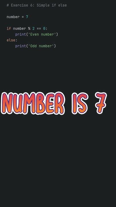 Exercise 6 Learn If Else In 60 Seconds Python Telugu English Shorts Youtube