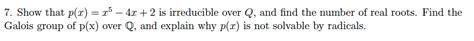 solved 1 a find the splitting field over q for the