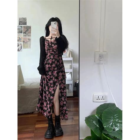 세련된 세련된 슬링 부드러운 꽃 기질 서양식 드레스 여성 여름 슬리밍 프랑스 첫사랑 허리 포옹 드레스 Aliexpress