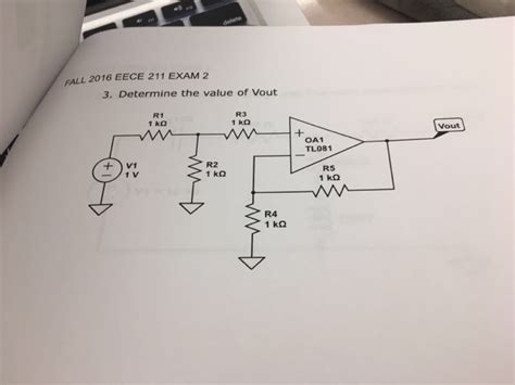 Solved Determine The Value Of Vout Chegg Com