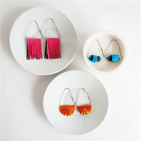 How To Make Diy Paper Earrings