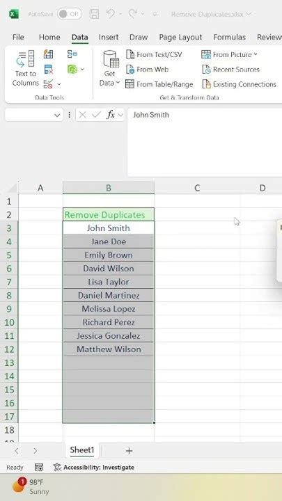 Remove Duplicate Values حذف القيم المتكرره Exceltutorial Excel Views View Exceltips