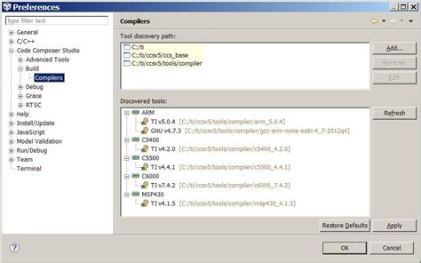 how do i install msp430 cgt 4 1 2 and older in ccsv5 4 code composer