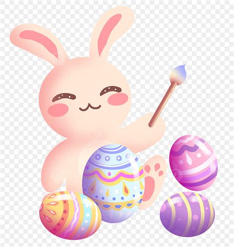 귀여운 토끼 일러스트 알 부활절 아름다운 토끼 Png 일러스트 및 이미지 에 대한 무료 다운로드 Pngtree
