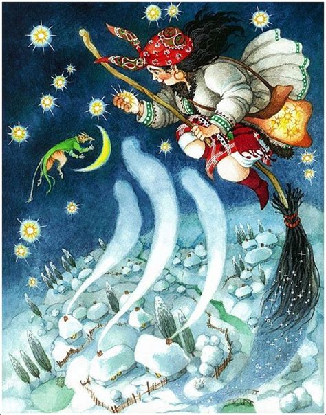 Ночь перед рождеством Художник Ольга Ионайтис Illustration Art Illustration Fairytale