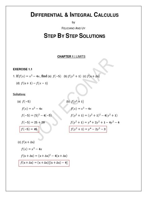 Download Free Pdfs Of Calculus Solved Problems Genspark