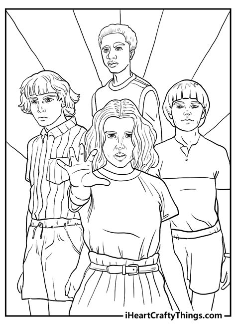 Stranger Things Coloring Pages 45 Free Pdf Printables