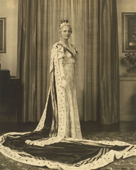 Photograph Of A Full Length Portrait Of Princess Alice Countess Of Athlone Facing