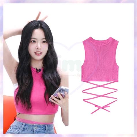 Preder เสื้อครอปแบบ Le Sserafim อีนแช Shopee Thailand