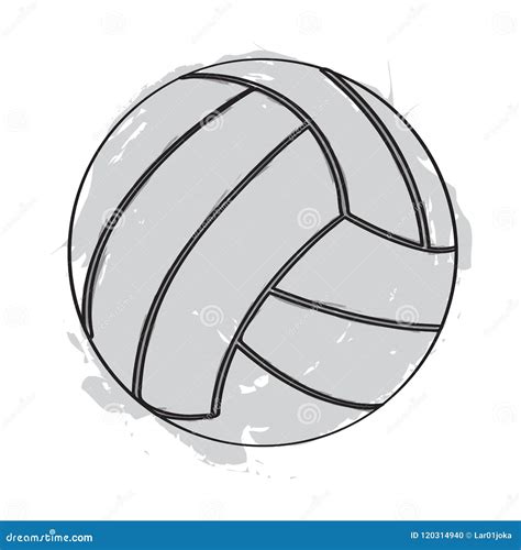 Volleyball Pencil Drawing