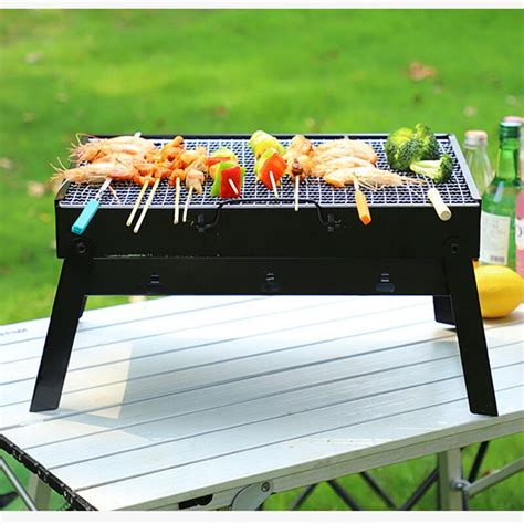 Outdoor Grill Bbq Mini Barbecue Grill Stainless St Vicedeal