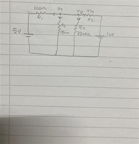 solved find vx and vy and i1 12 i3 i4 using nodel analaysis