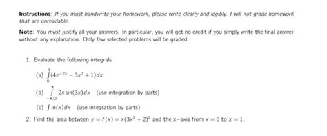 Solved Instructions If You Must Handwrite Your Homework Chegg