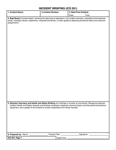 Emergency Responder Briefing Ics 201 Info And Resource Allocation