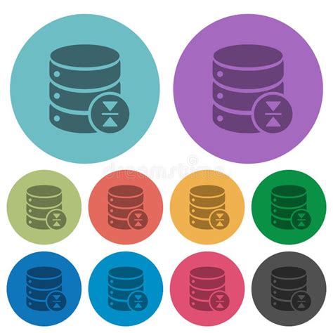 Database And Table Formatting Icons Stock Vector Illustration Of