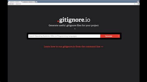 Using To Create Useful Gitignore Files For Your