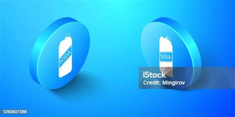 동면 소다는 파란색 배경에 격리 된 아이콘수 있습니다 파란색 원 버튼입니다 벡터 0명에 대한 스톡 벡터 아트 및 기타 이미지 0명 3차원 형태 강철 Istock