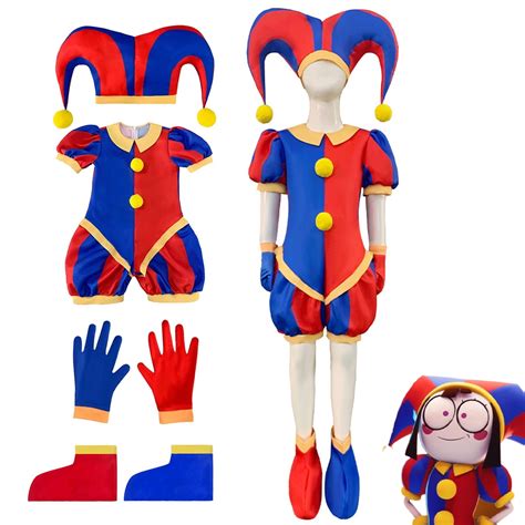 Fato De Circo Pamni Para Meninas O Incrível Digital Joker Pomni Cosplay