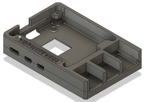 btt pi4b adapter case by mdfpereira download free stl model