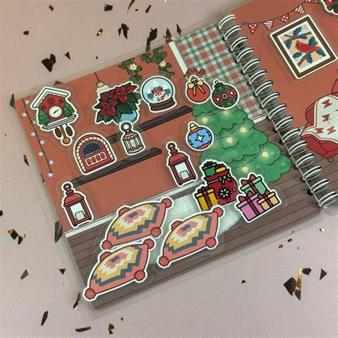 Альбом книга на липучках Тока Бока Новогодняя История Toca Boca фото