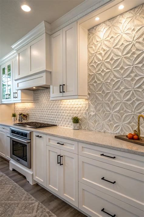 Elegant Kitchen Backsplash Ideas For White Themes Light And Layer