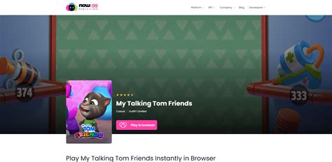 Play My Talking Tom Friends On Nowgg And On Any Device Directly On