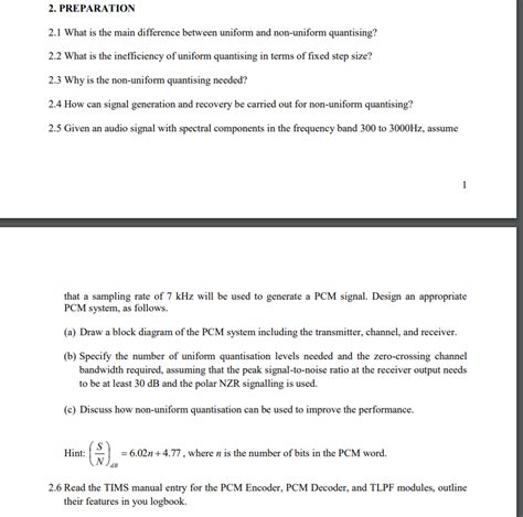 Solved 2 Preparation 21 What Is The Main Difference