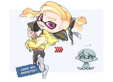 Inkling Player Character And Inkling Boy Splatoon Drawn By Spl8ya