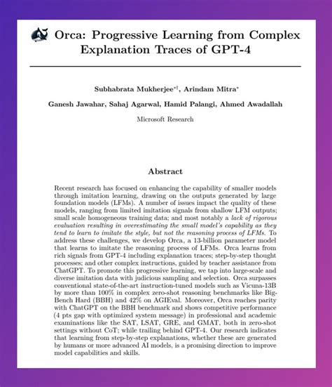 Mohamed Dhiab On Linkedin Llm Freewilly2 Orca Paper Huggingface