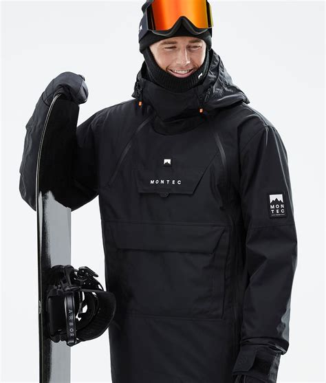 Montec Doom Mens Snowboard Jacket Black