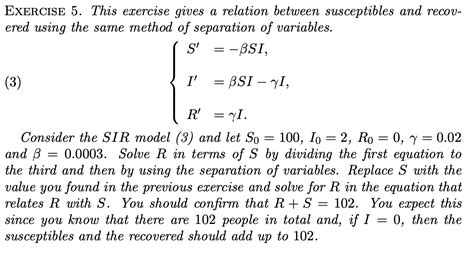 Solved EXERCISE This Exercise Gives A Relation Between Chegg Com