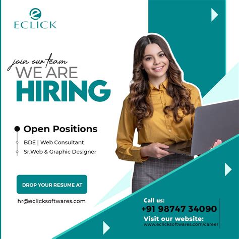 Eclick Hr On Linkedin Job Fresher Hiring Webdesigning