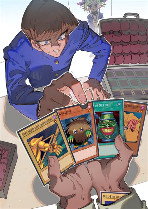 Muto Yugi Kaiba Seto Kuriboh Blue Eyes White Dragon Exodia The