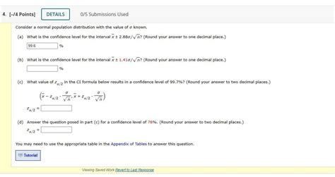 Solved Consider A Normal Population Distribution With The