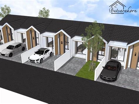 🎊ทาวน์โฮมชั้นเดียว สไตล์นอดิก Botany Ville บ้านสวยอยุธยา