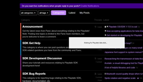 Hideminimize Status Popup Playdate Developer Forum